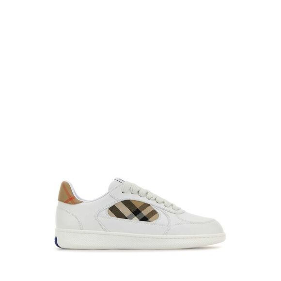 Burberry | Shoes | Burberry Women White Leather Terrace Sneakers | Poshmark